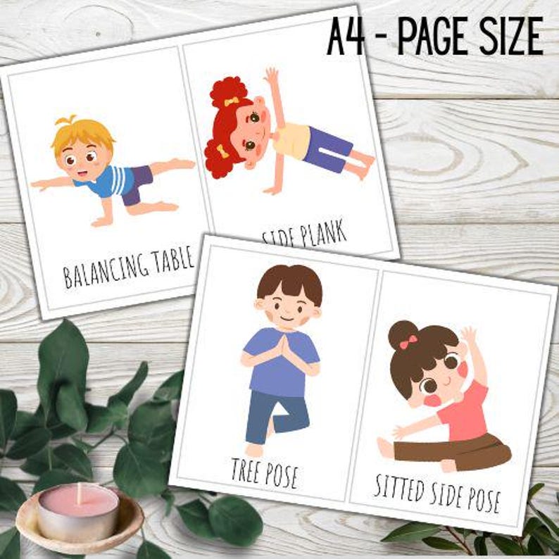 Yoga Poses Flashcards for Kids – Printable Movement & Mindfulness ...