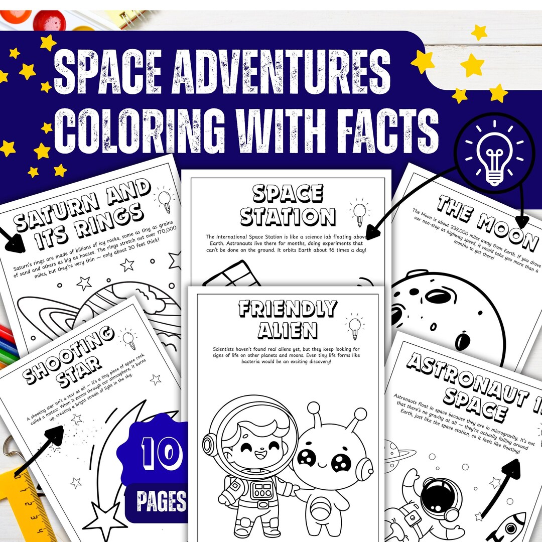 Outer Space Coloring Worksheets for Kids – STEM Science Activities, Fun ...