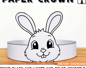 Cow Headband Crown Printable | Kids DIY Costume Craft | Coloring Party ...