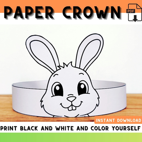 Rabbit and Crown - Etsy