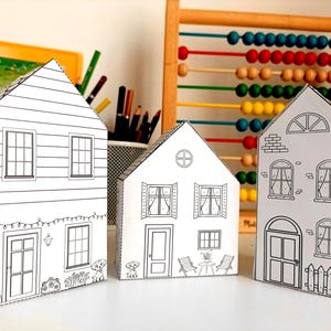 Printable Paper House Role Play Set for Kids – Fun DIY Coloring Craft ...