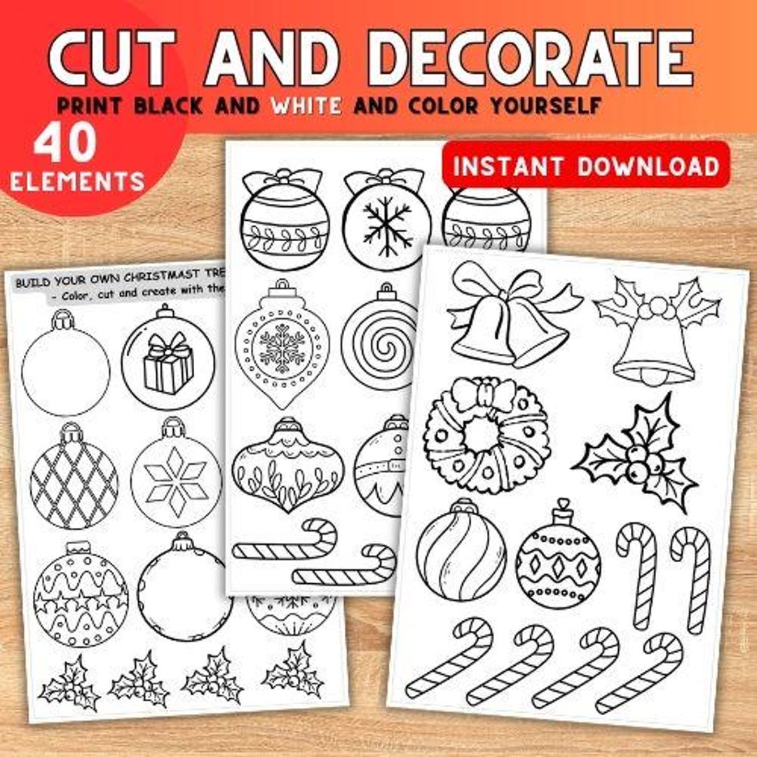 DIY Christmas Ornament, Art Prompt for Kids, Festive Bauble Craft ...