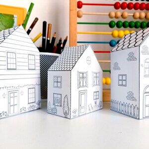 Printable Paper House Role Play Set for Kids – Fun DIY Coloring Craft ...