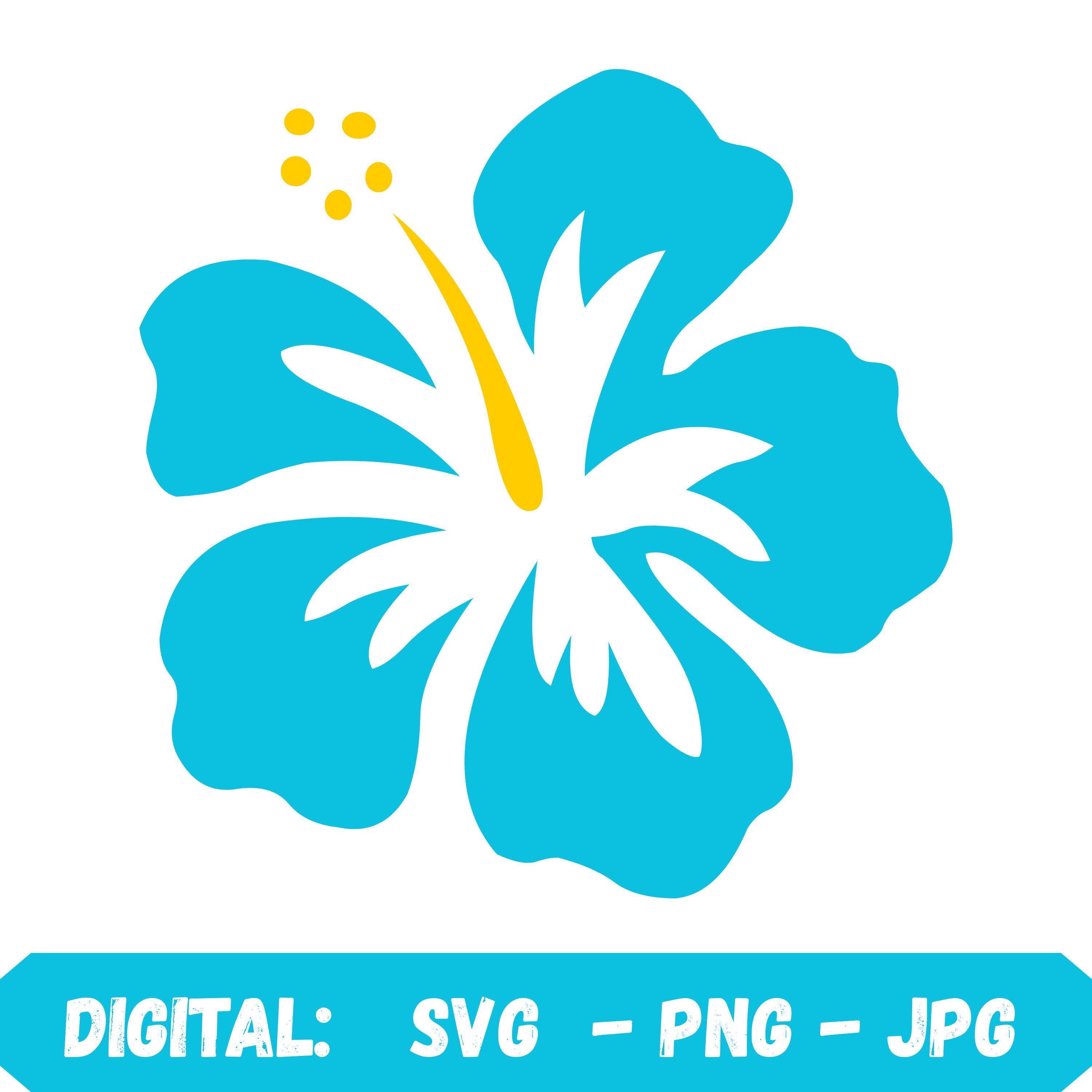 Hibiscus SVG | Hawaiian Flower SVG, Blue Lagoon Svg |hibiscus Clipart ...