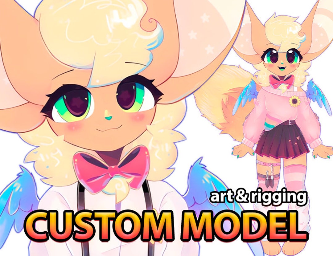 Custom Furry Vtuber Live2d Model Commission - Rigging and Art (virtual Streamer Model) Twitch ...