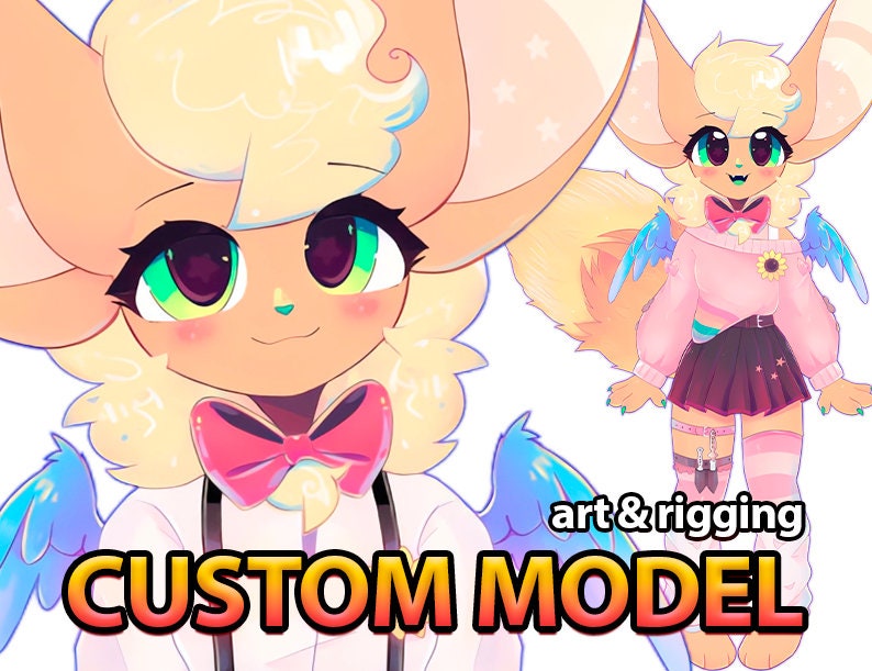 Custom Furry Vtuber Live2d Model Commission - Rigging and Art (virtual ...