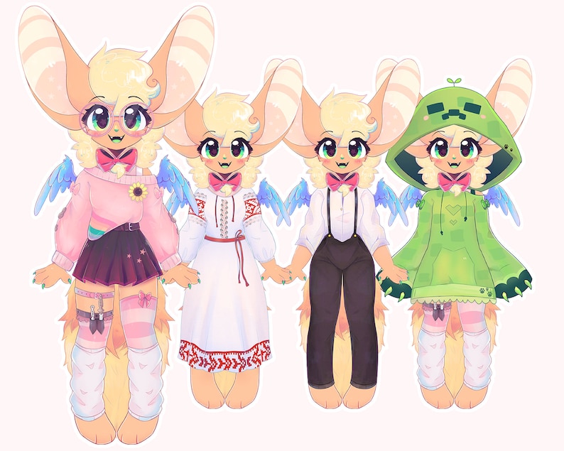 Custom Furry Vtuber Live2d Model Commission - Rigging and Art (virtual ...