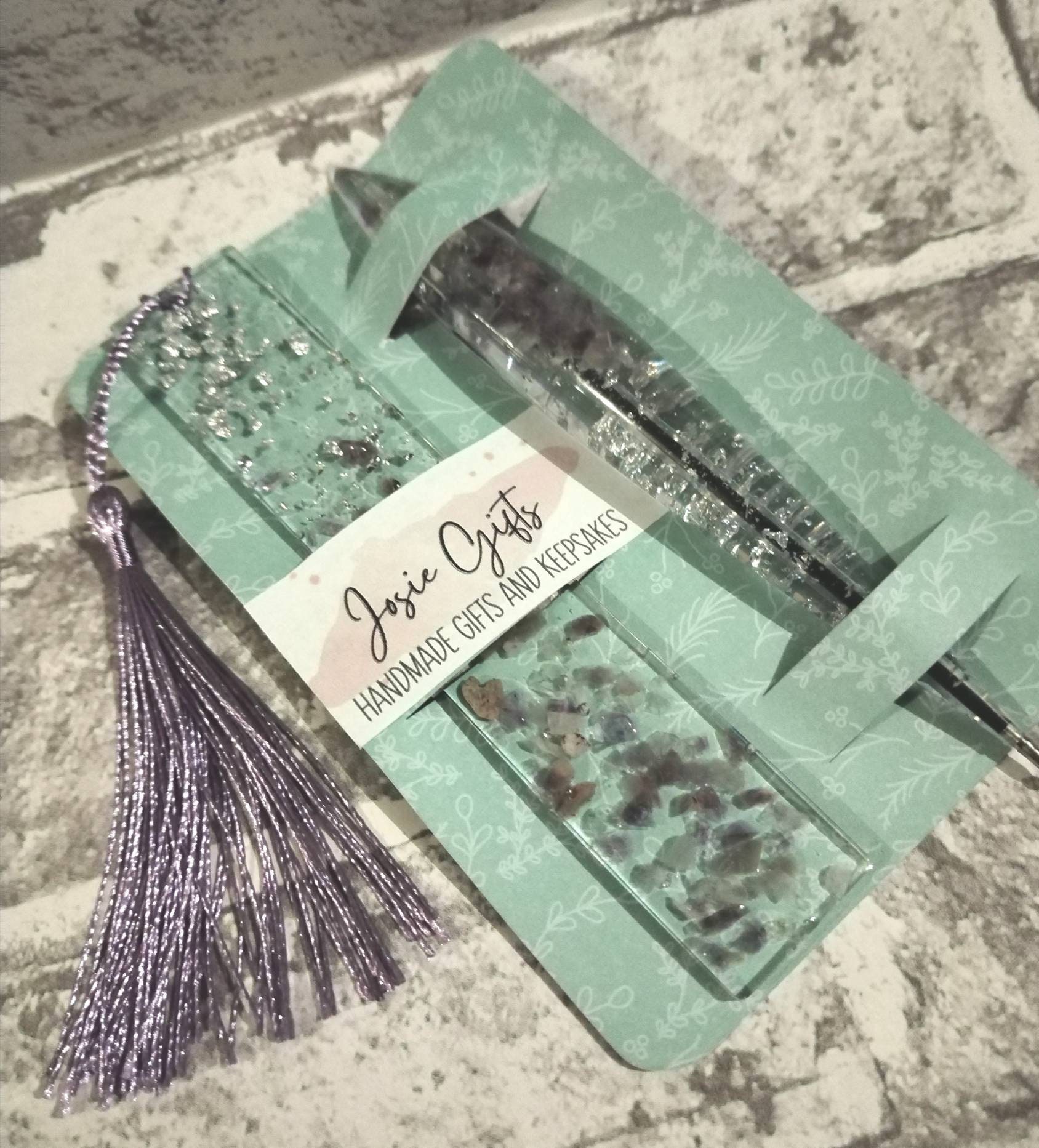 Crystal Bookmark and Pen Gift Set, Crystal Gift for Book Lovers ...