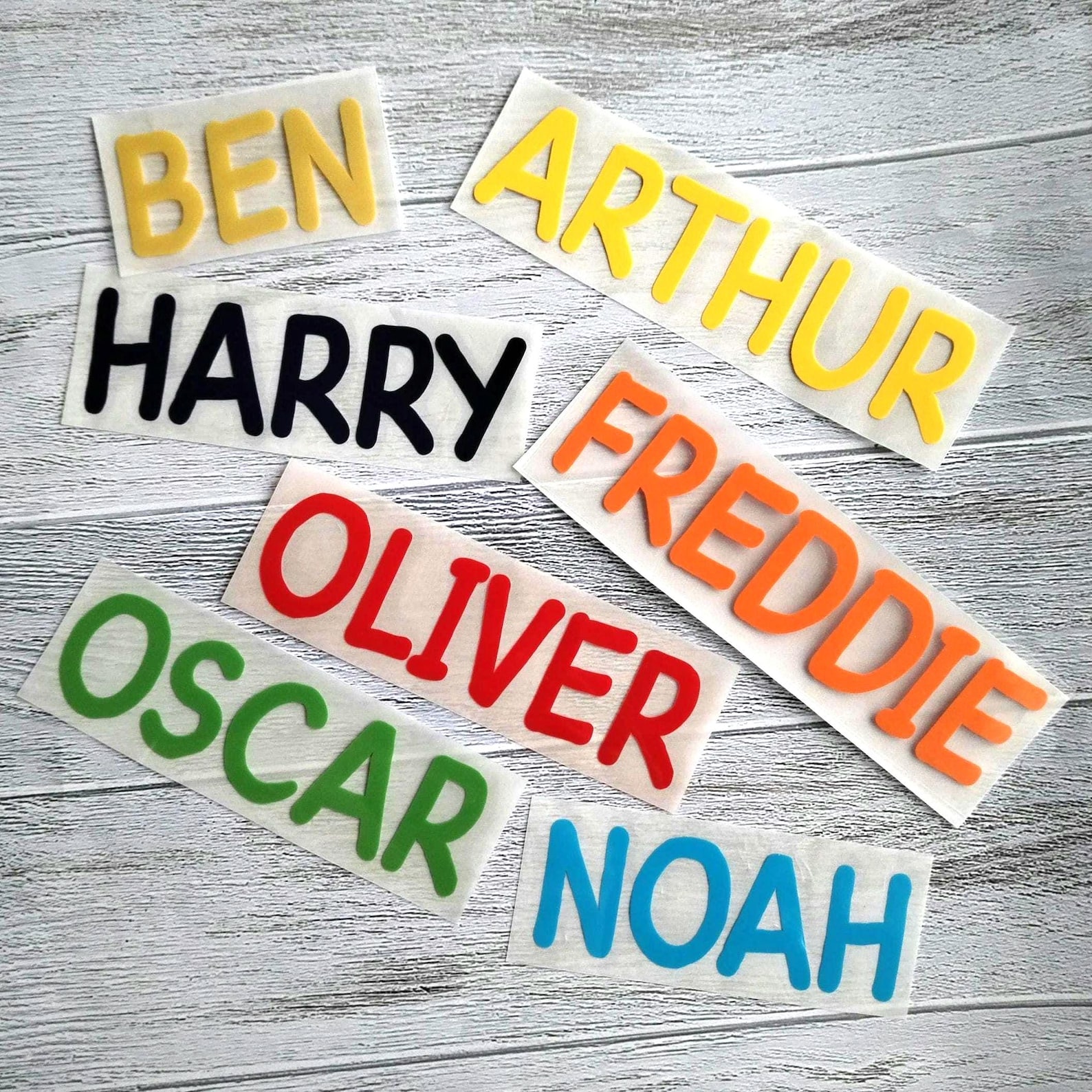 Custom Iron on Name Transfer, Ideal for Birthdays to Add to Tshirt ...