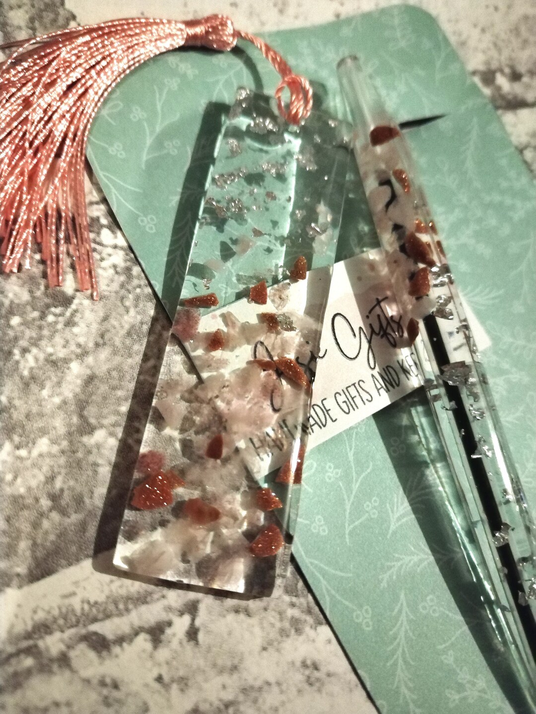 Crystal Bookmark and Pen Gift Set, Crystal Gift for Book Lovers ...