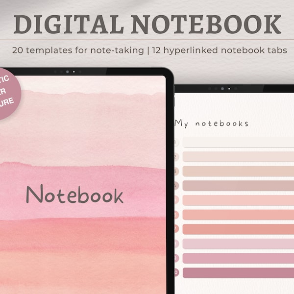 Aesthetic Pink Notebook - Etsy