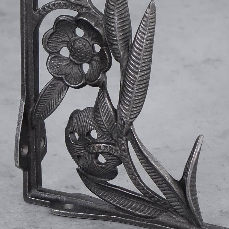 Cast Iron Shelf Bracket, Antique Iron Shelf Bracket, Rustic Cast Iron ...