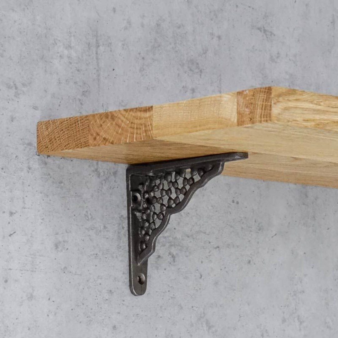 Cast Iron Shelf Bracket, Antique Iron Shelf Bracket, Rustic Cast Iron ...