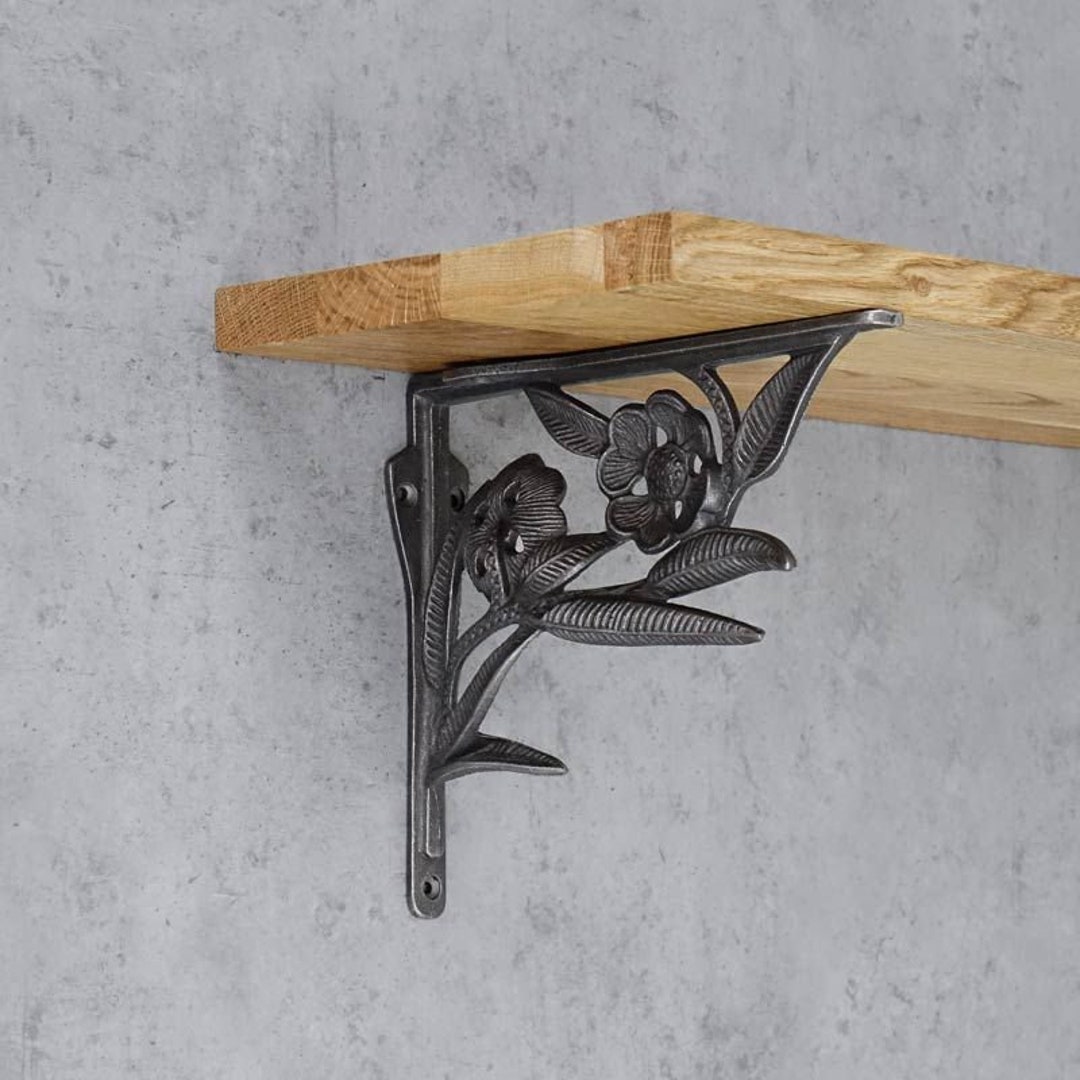 Cast Iron Shelf Bracket, Antique Iron Shelf Bracket, Rustic Cast Iron ...