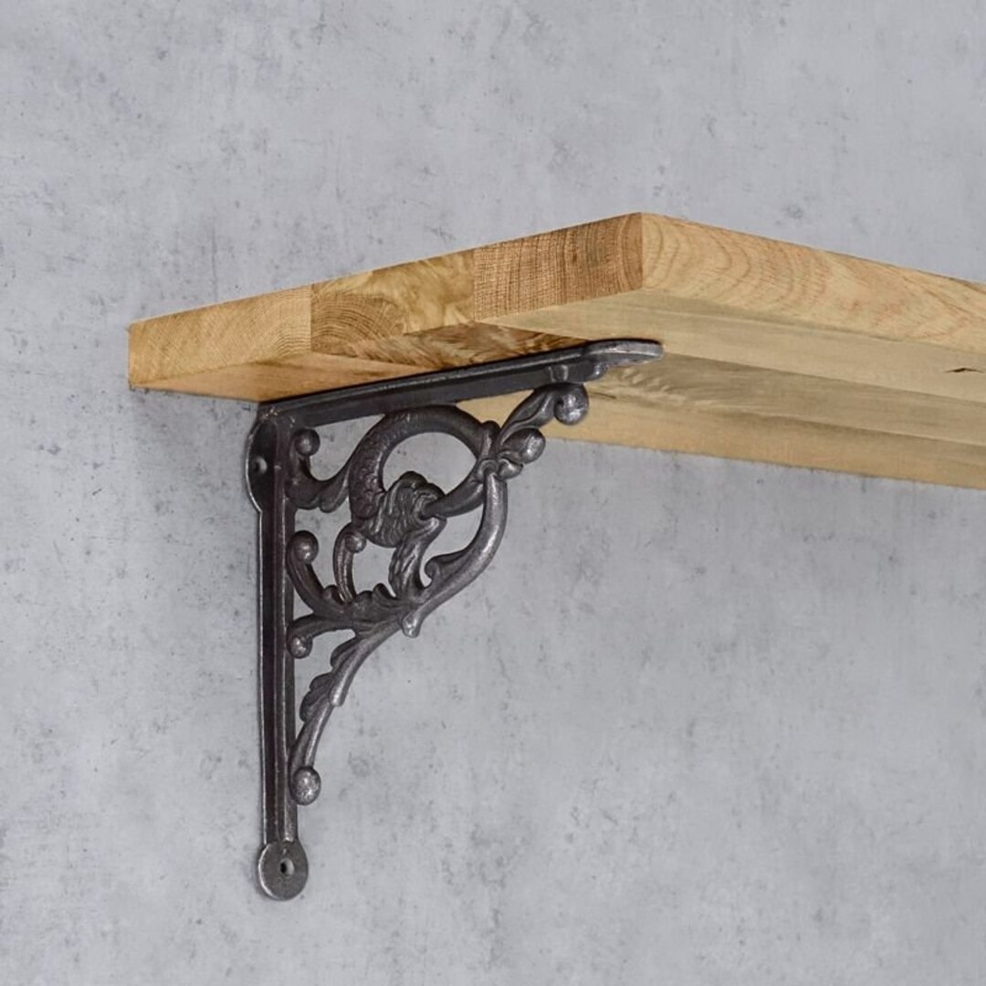Cast Iron Shelf Bracket, Antique Iron Shelf Bracket, Rustic Cast Iron ...
