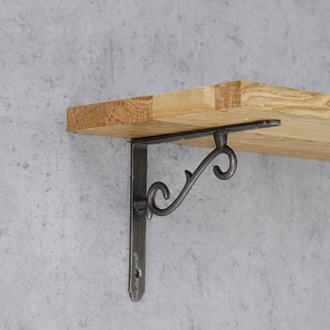Cast Iron Shelf Bracket, Antique Iron Shelf Bracket, Rustic Cast Iron ...