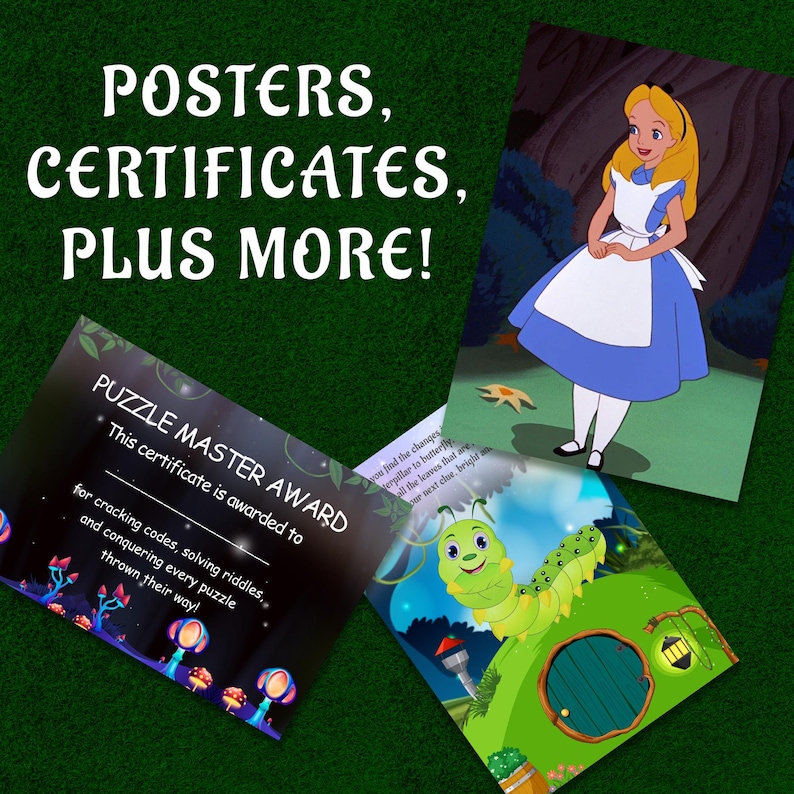 Alice in Wonderland Escape Room for Teens Alice Scavenger Hunt Treasure ...