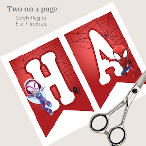 Spidey and His Amazing Friends Birthday Banner Spidey Happy Birthday ...