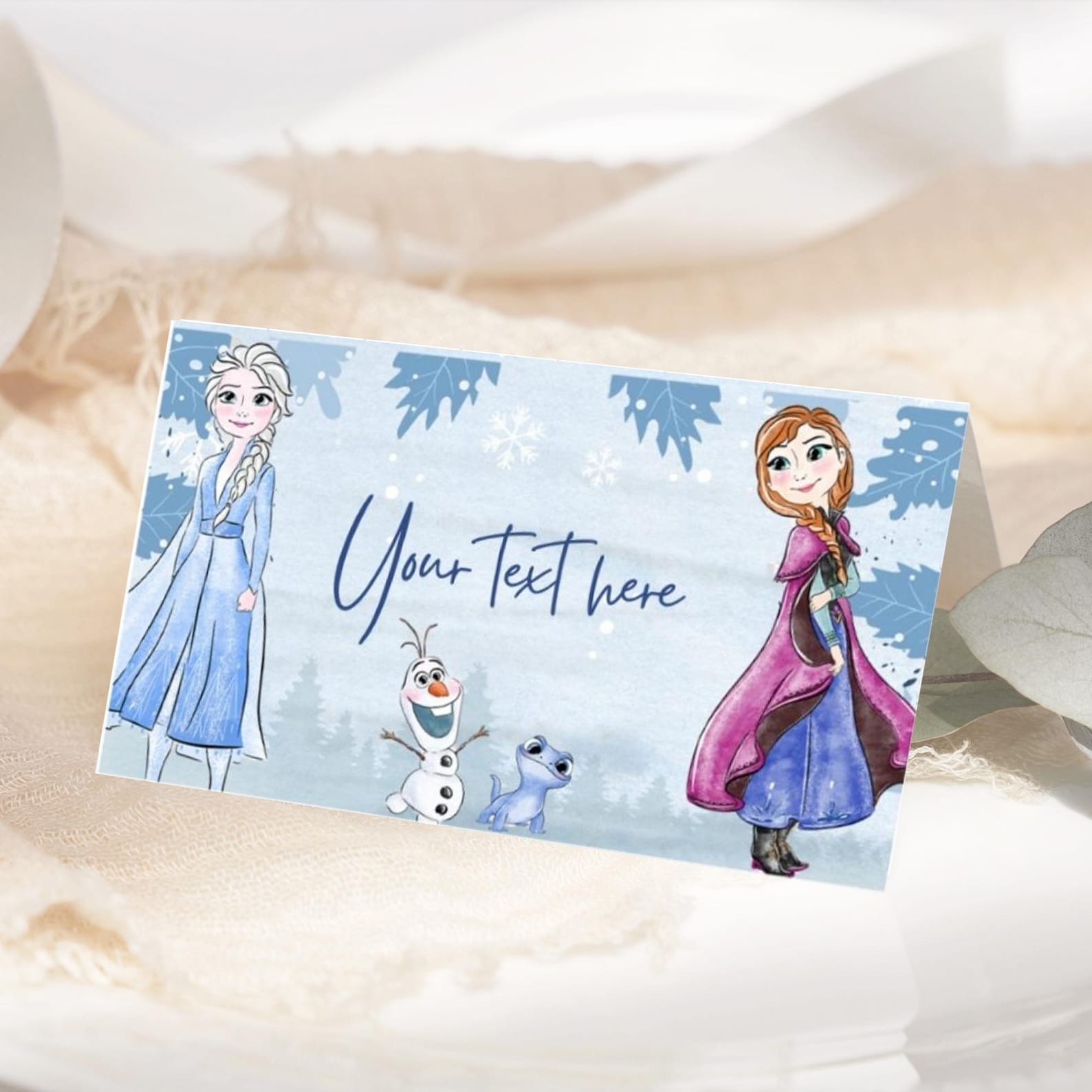 Frozen Food Tent Frozen Birthday Tent Card Frozen Food Label Elsa Food ...