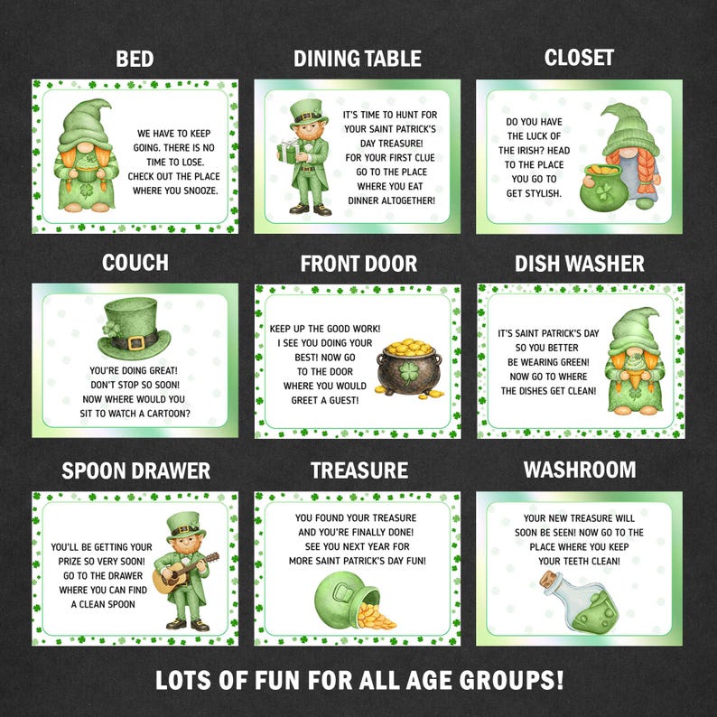 Leprechaun Treasure Hunt St Patrick's Day Letter for Kids Saint ...