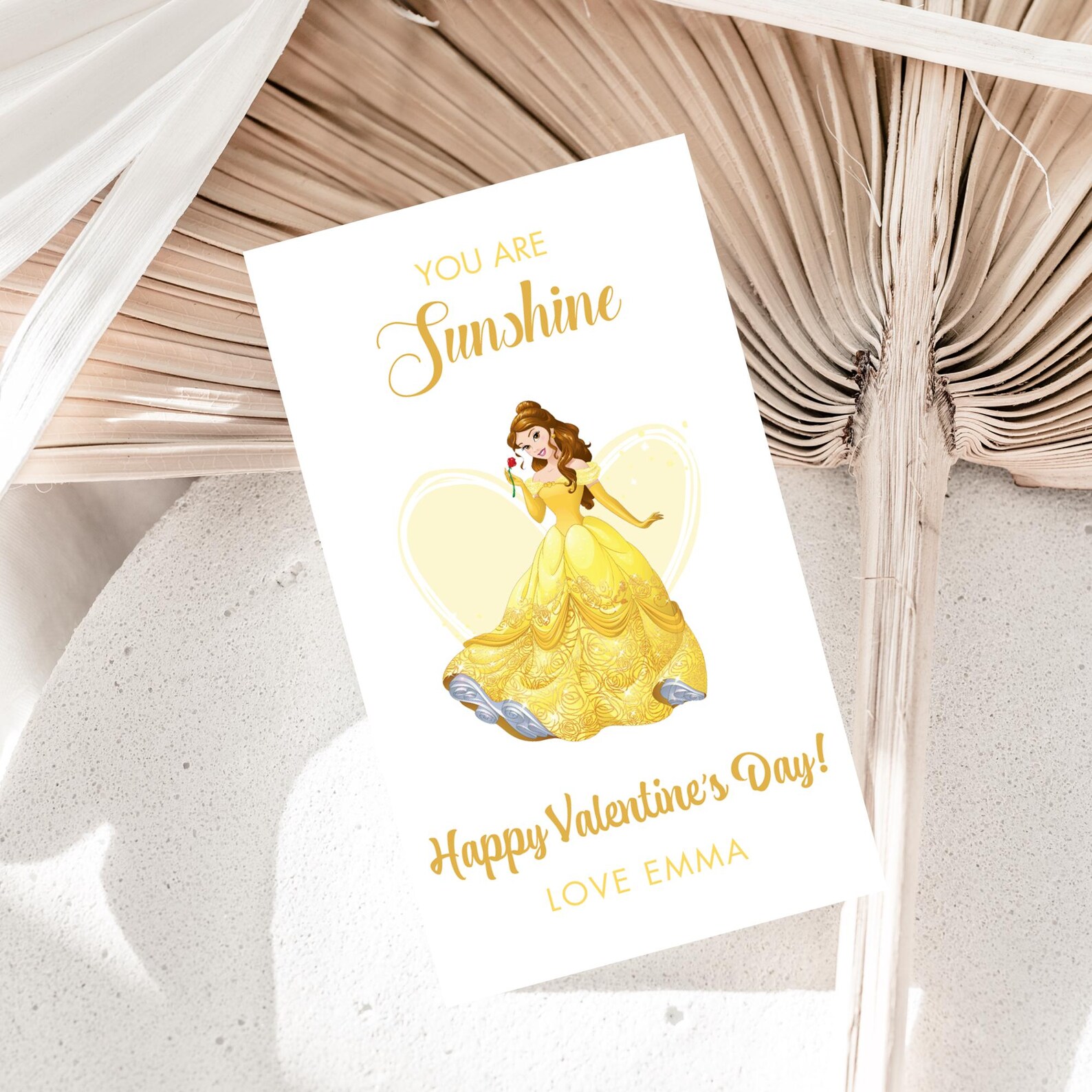 Princess Valentine Day Card Princesses Valentine's Day Cards Princesses ...
