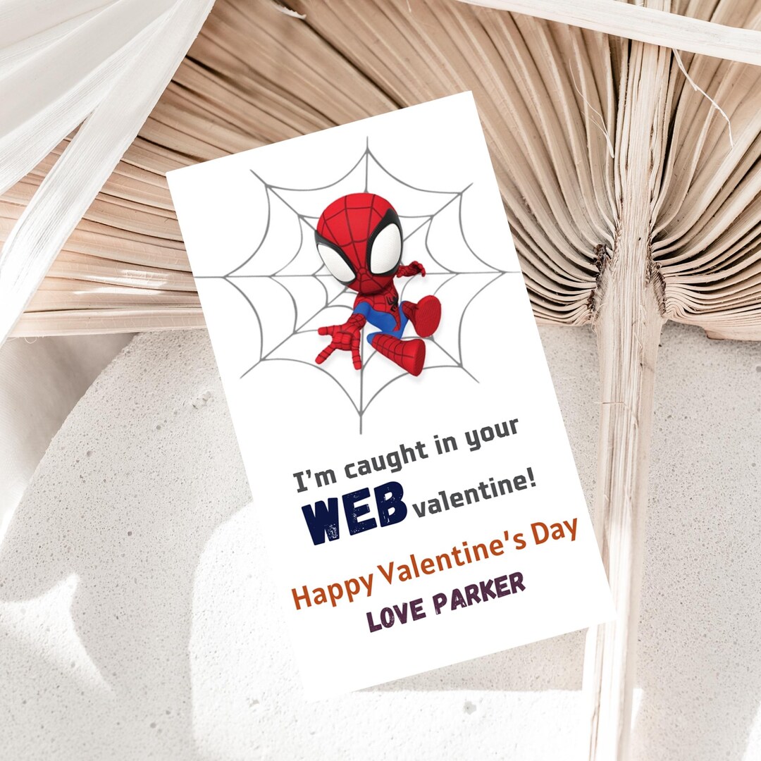 Spidey Valentine's Cards Spidey Kids Valentine Day Cards School Spidey ...
