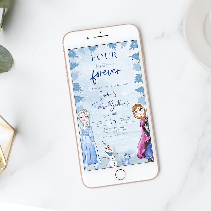 Elsa Banner Template - Etsy