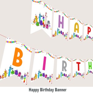 Numberblocks Birthday Banner Numberblocks Decoration Number Blocks ...