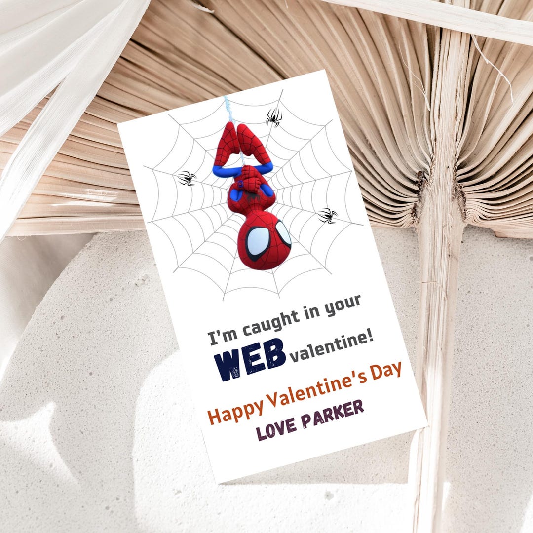 Spidey and His Amazing Friends Valentine's Day Cards Kids Spidey Gift ...