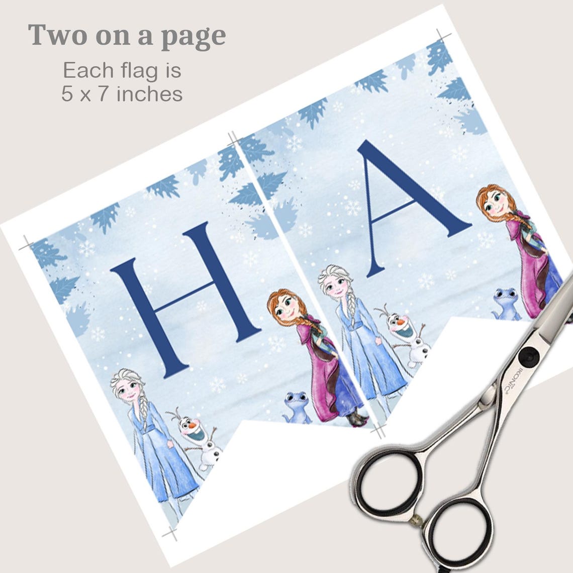 Frozen Birthday Banner Frozen Bunting Happy Birthday Decorations Frozen ...