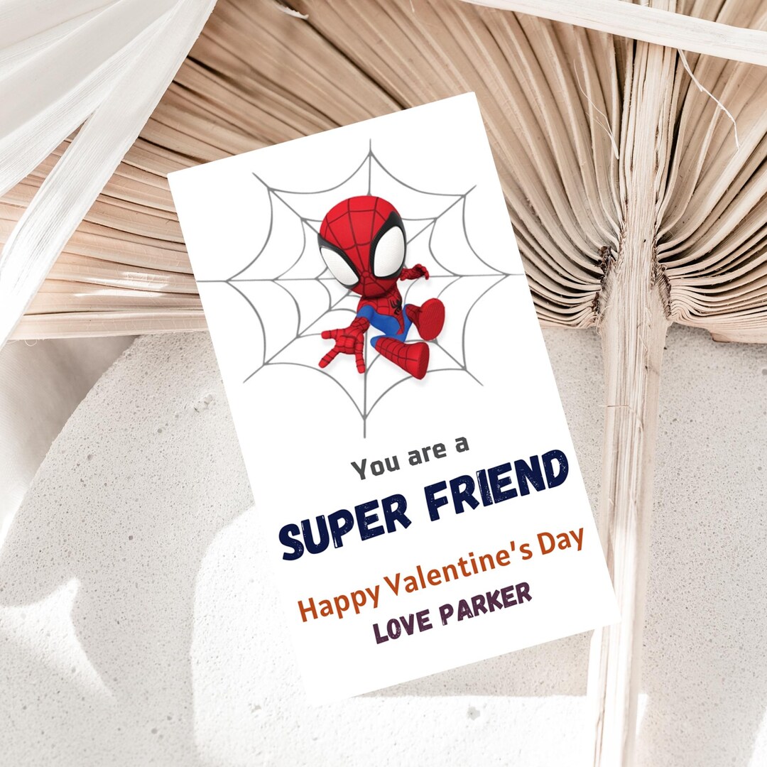 Spidey Valentine's Cards Spidey Kids Valentine Day Cards School Spidey ...