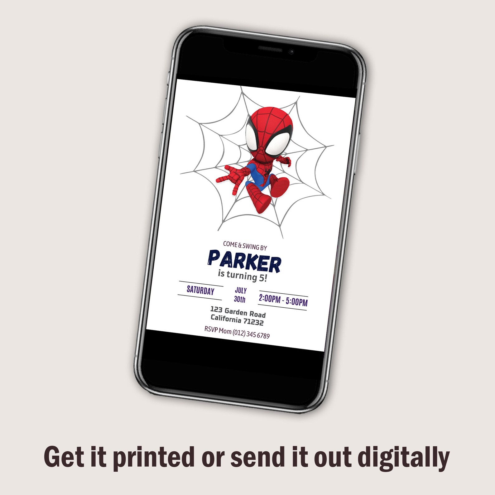 Spidey Invitation Spidey and His Amazing Friends Birthday Invitation ...