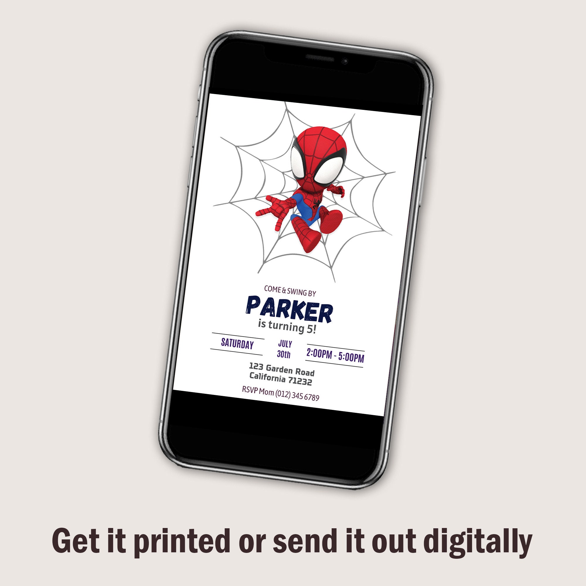 Spidey Invitation Spidey and His Amazing Friends Birthday Invitation ...