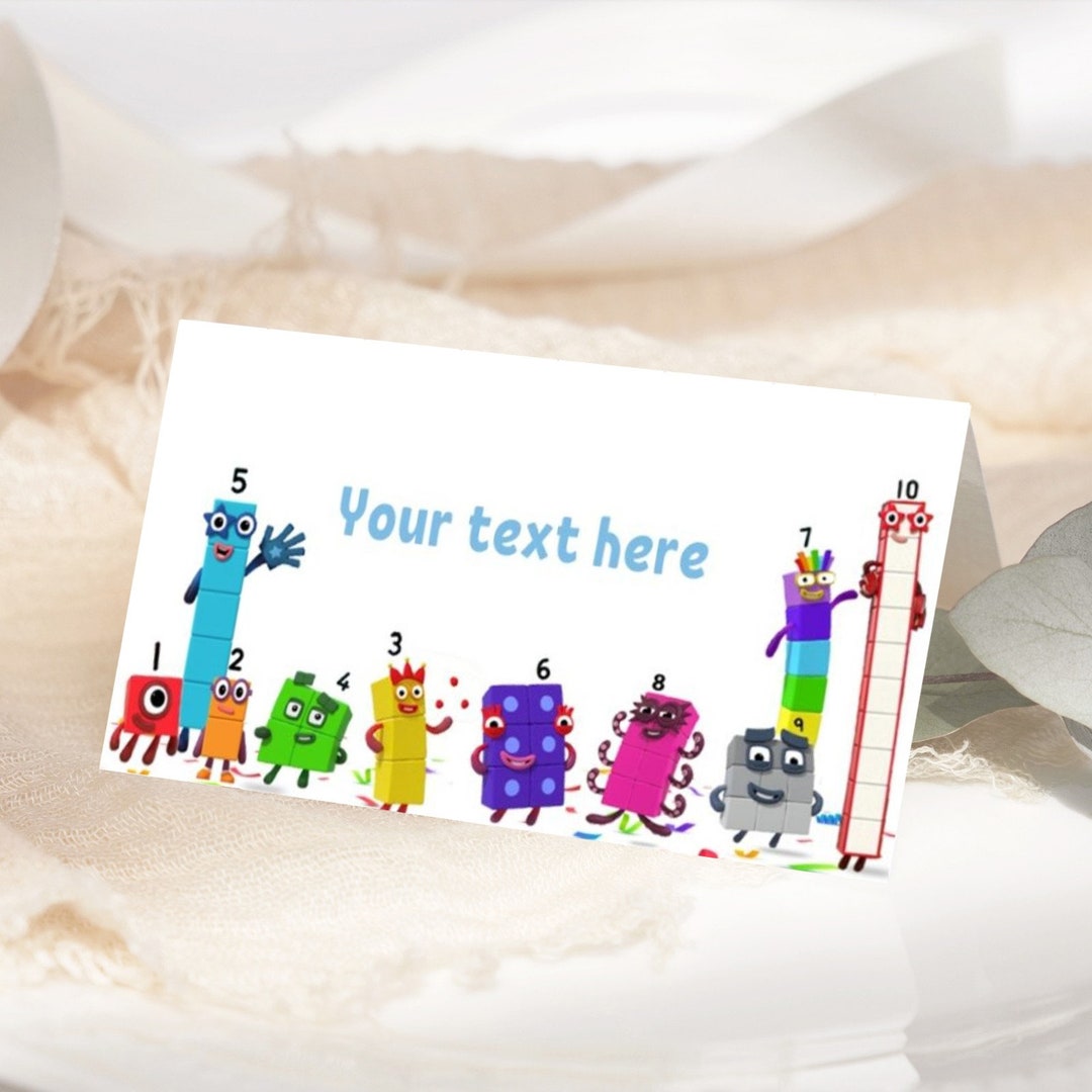 Numberblocks Food Tent Numberblocks Birthday Tent Card Number Blocks ...