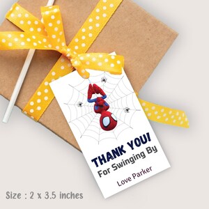 Spidey Favor Tags Spidey and His Amazing Friends Thank You Tags Spidey ...
