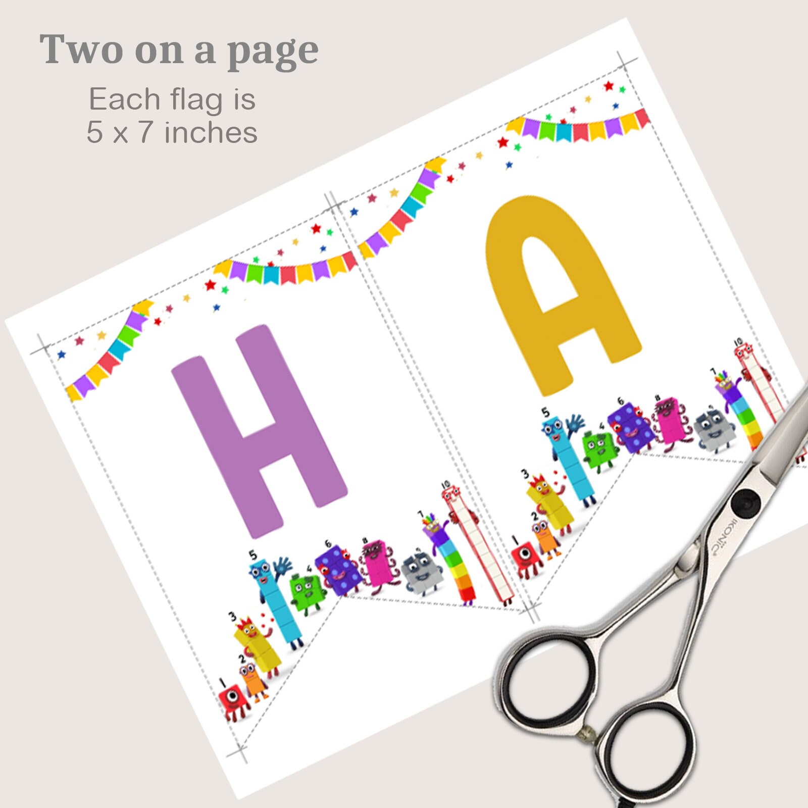 Numberblocks Birthday Banner Numberblocks Decoration Number Blocks ...