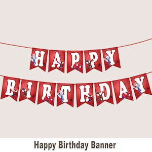 Spidey and His Amazing Friends Birthday Banner Spidey Happy Birthday ...