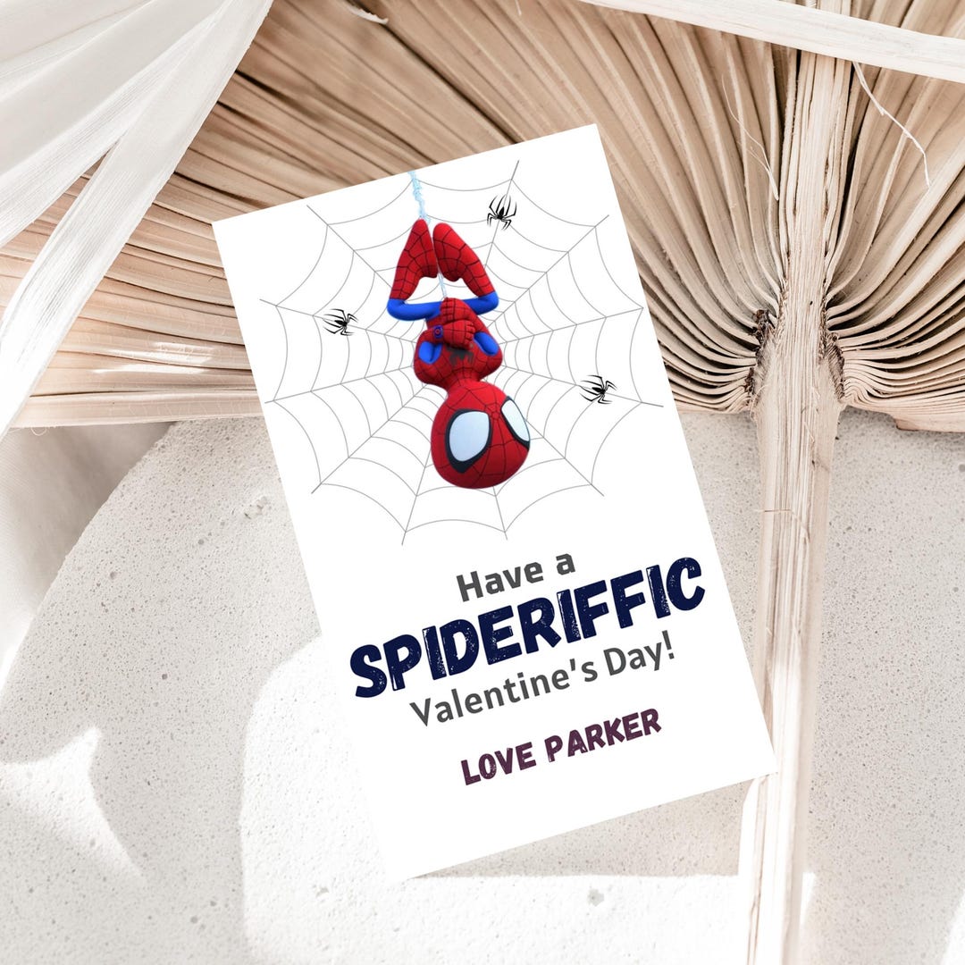 Spidey Valentine's Cards Spidey Kids Valentine Day Cards School Spidey ...