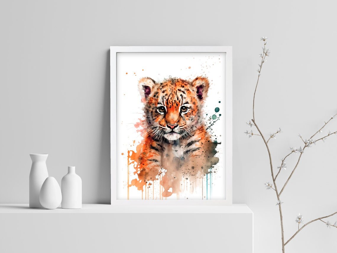 Tiger Cuddling Drawings