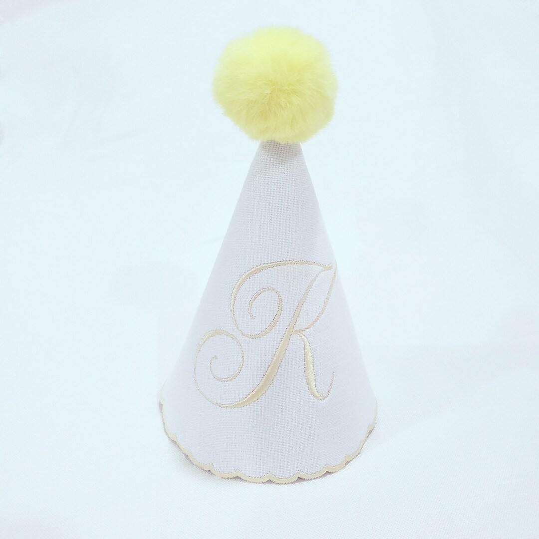 Personalized Birthday Hat Topped With Pom Pom/one Party Hat/happy ...