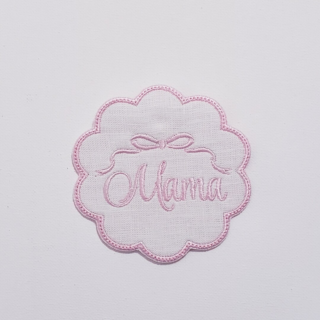 Mama Embroidery Pin With Bow / Mama to Be Sign / Mom Baby Shower Bow ...