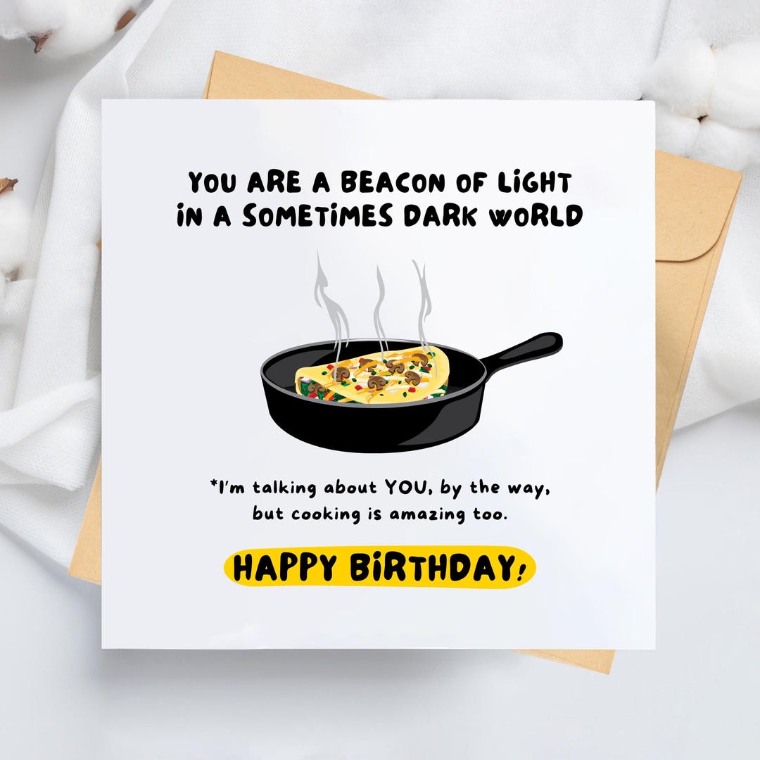 Funny Cooking Birthday Card, Cooking Pun Card, Cooking Joke Card, Hobby ...