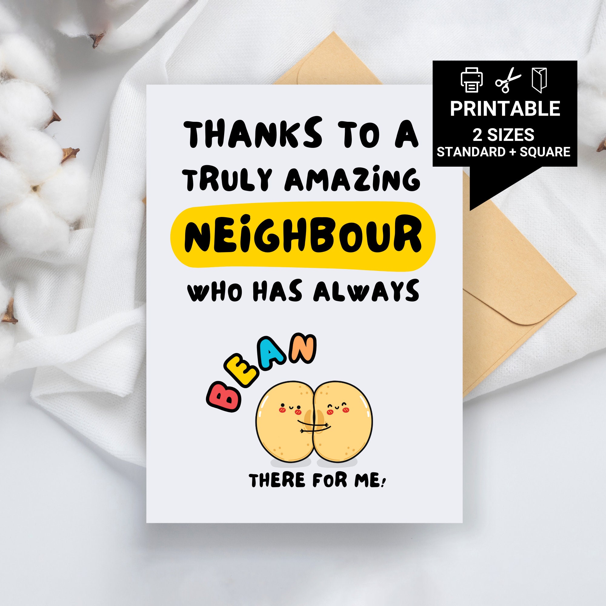 Amazing Neighbour, Printable Neighbour Card, Funny Card for Neighbour ...