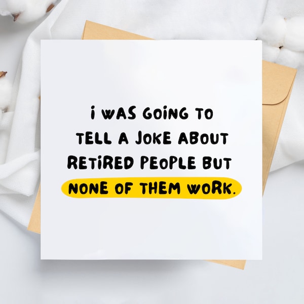 Snarky Retirement Card - Etsy