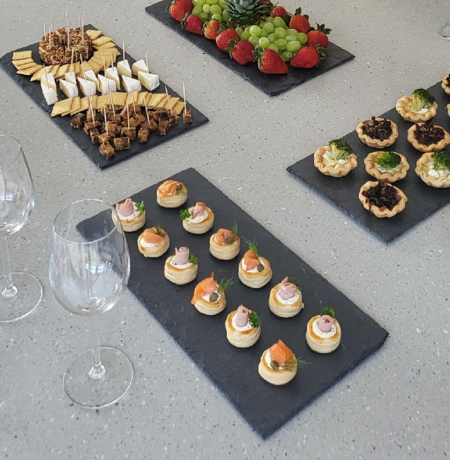 Stone Slate Serving Platter | Tray | Cheese Board 40x20cm - Etsy