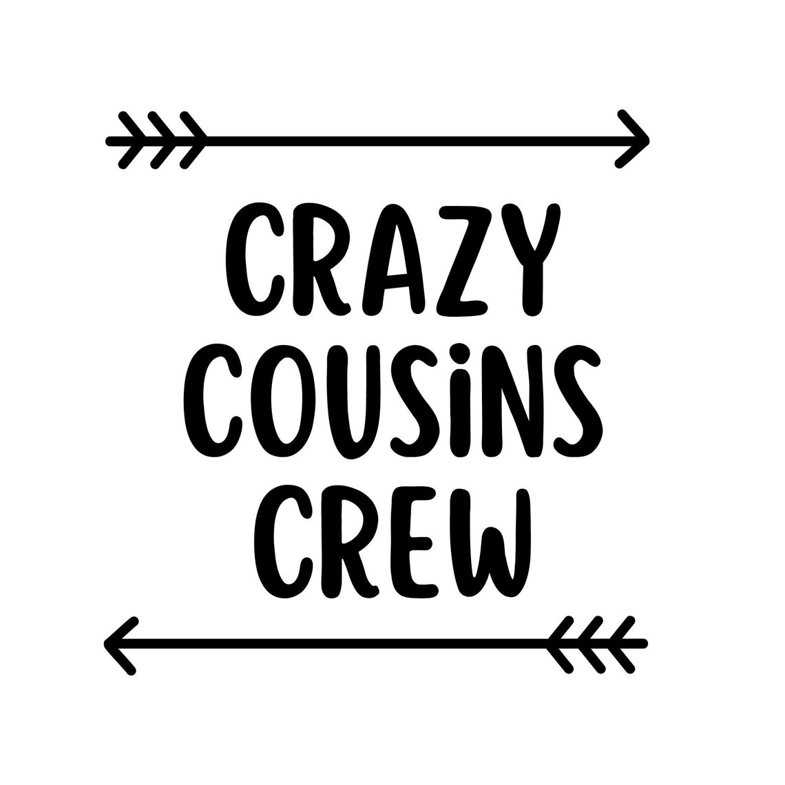 Cousins, Cousin Crew, Digital Download, Gift for Cousin, Cousin Bundle ...