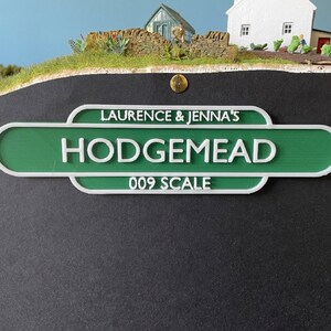 Personalised Railway Station Sign Totem Plaque, 3D Printed, GWR ...