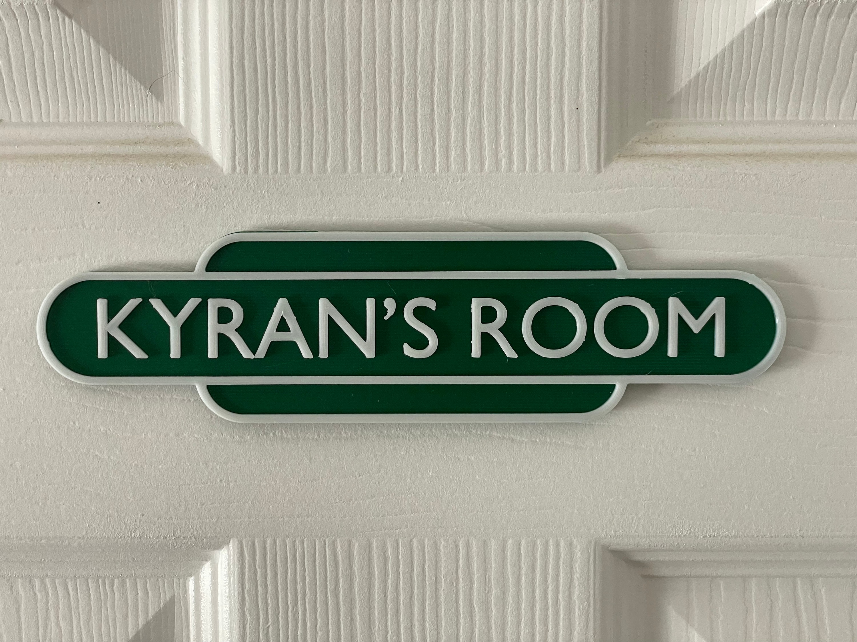 Personalised Railway Station Sign Totem Plaque, 3D Printed, GWR ...