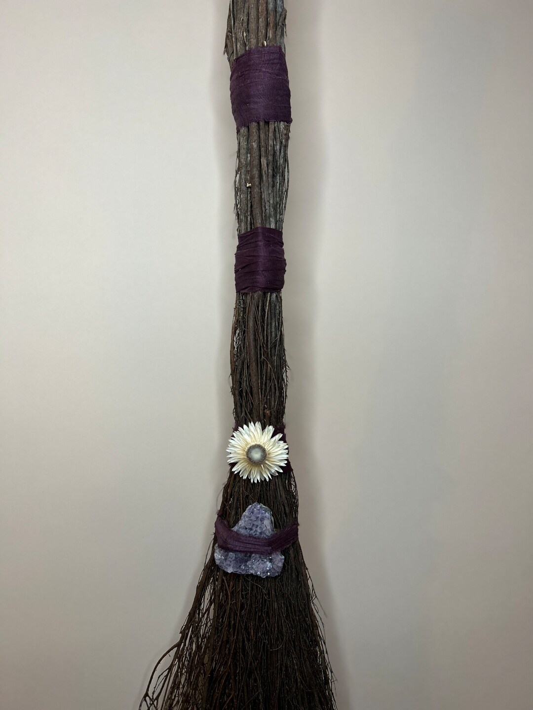 Lily of the Valley Scented Broom With Dried Strawflower and - Etsy