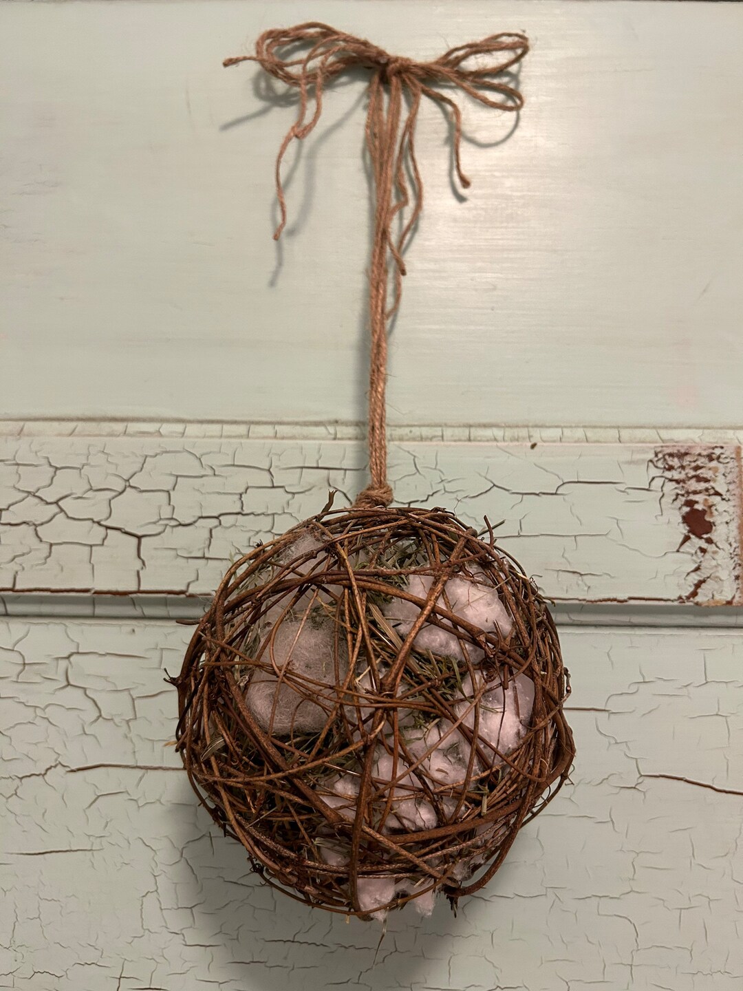 6 Bird Nesting Ball Filled With Wool, Straw and Cotton. Help Birds in ...